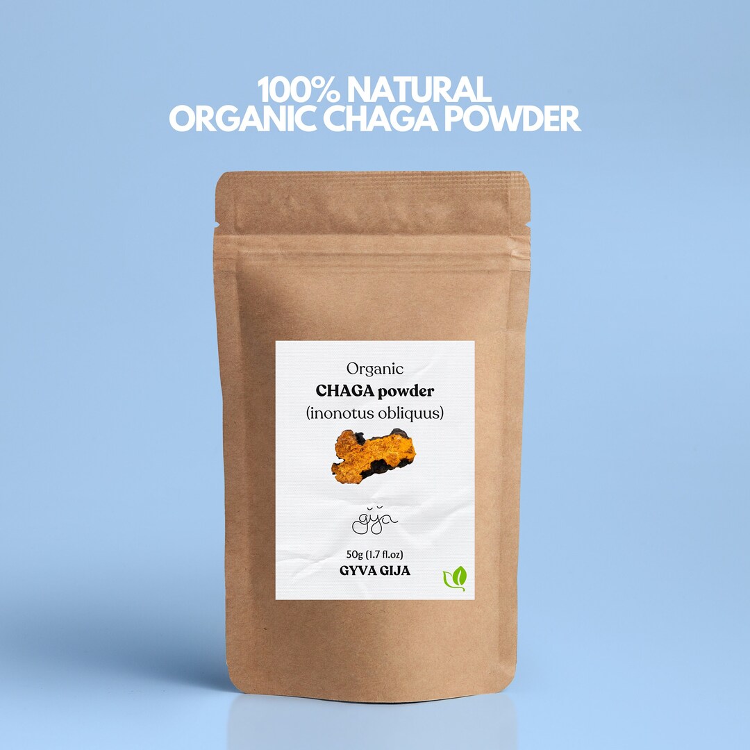 Organic Chaga Mushroom Powder (inonotus Obliquus) 100% Natural ...