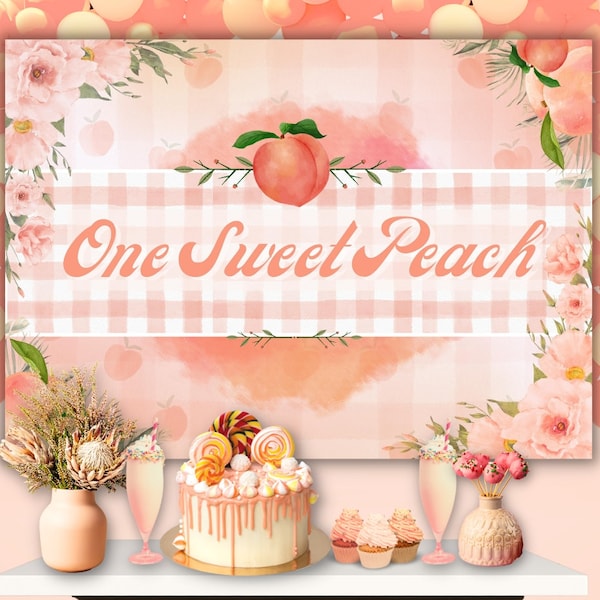 One Sweet Peach Birthday - Etsy