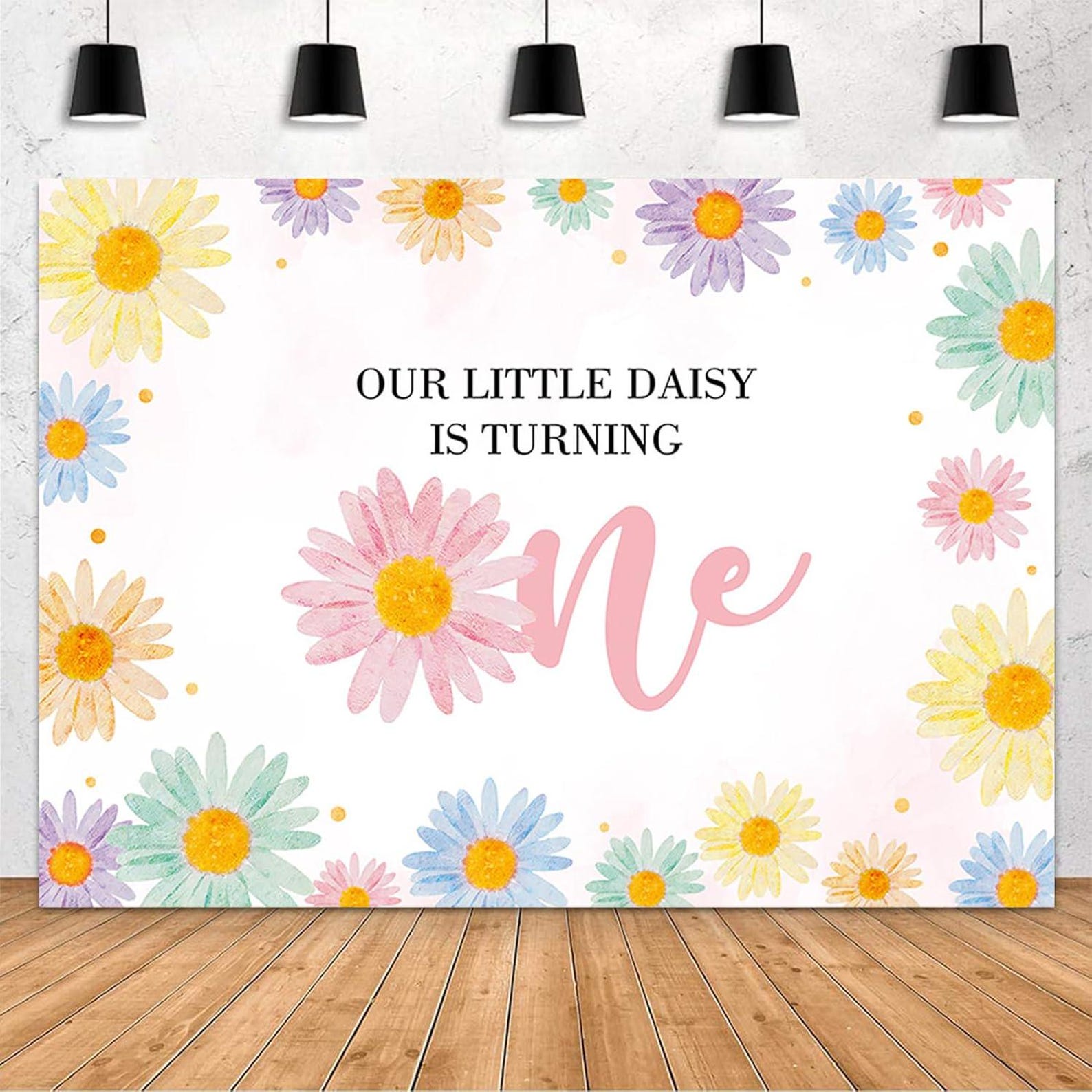 Boho Daisy First Birthday Backdrop: Groovy Floral Banner (6x4ft) - Etsy