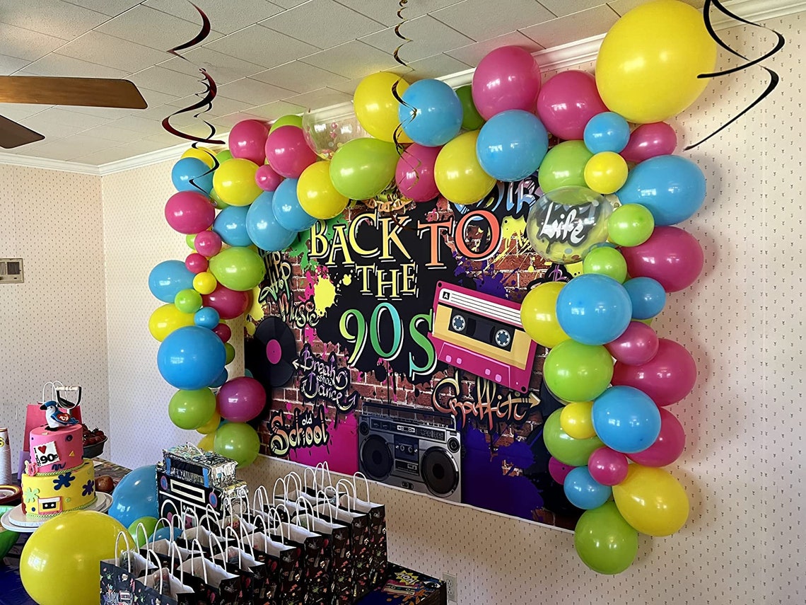 Retro Radio 90's Backdrop Hip Hop Graffiti Brick Wall - Etsy