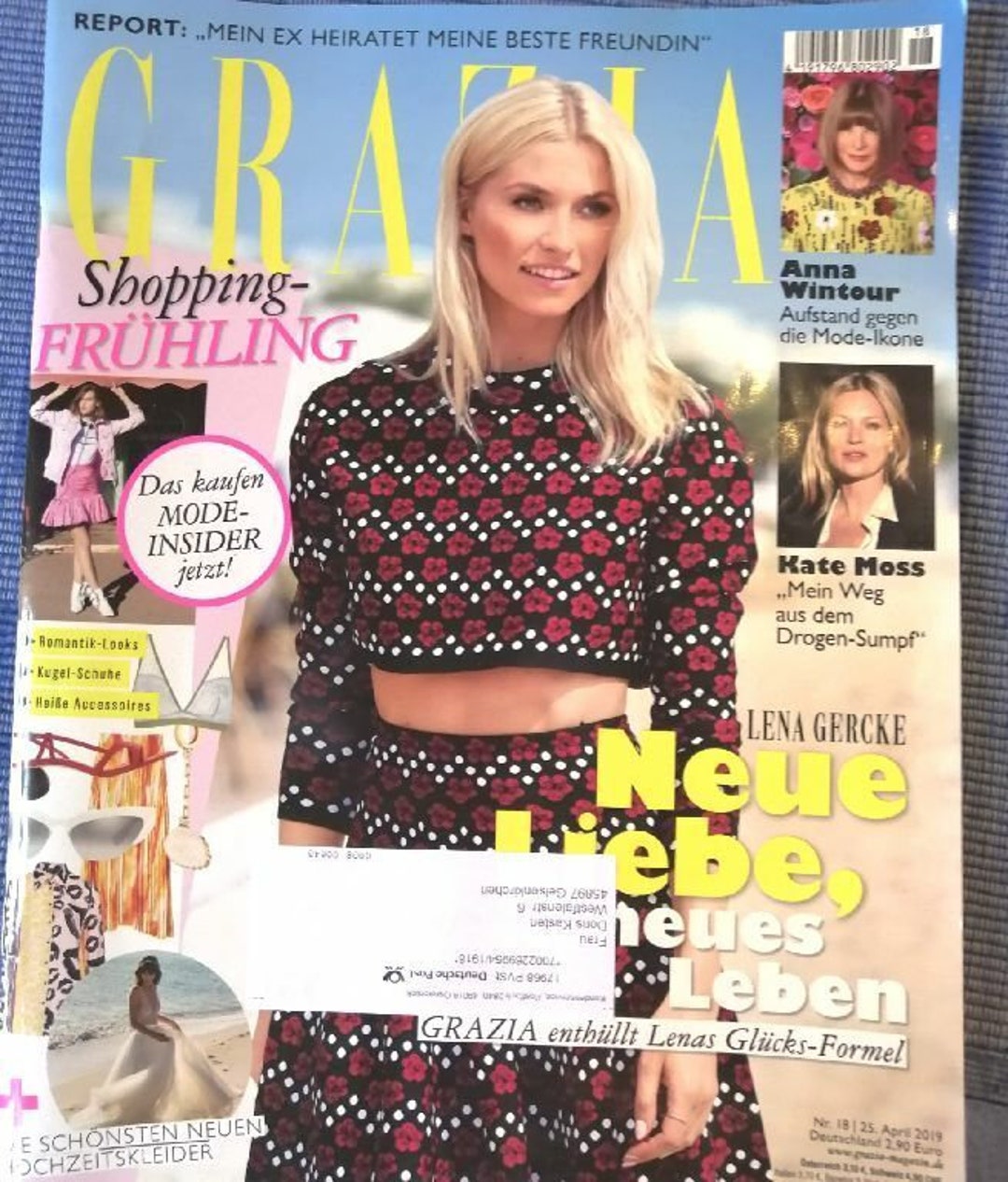 GRAZIA 18/2019 LENA GERCKE Kate Moss Anna Wintour Johnny Depp - Etsy