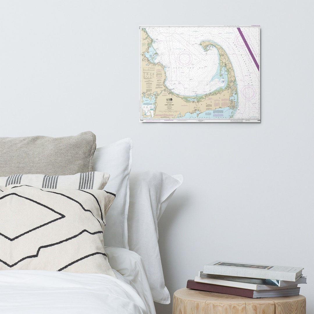 Cape Cod Nautical Chart: Metal Print, Posters, Canvas, Nautical Art ...