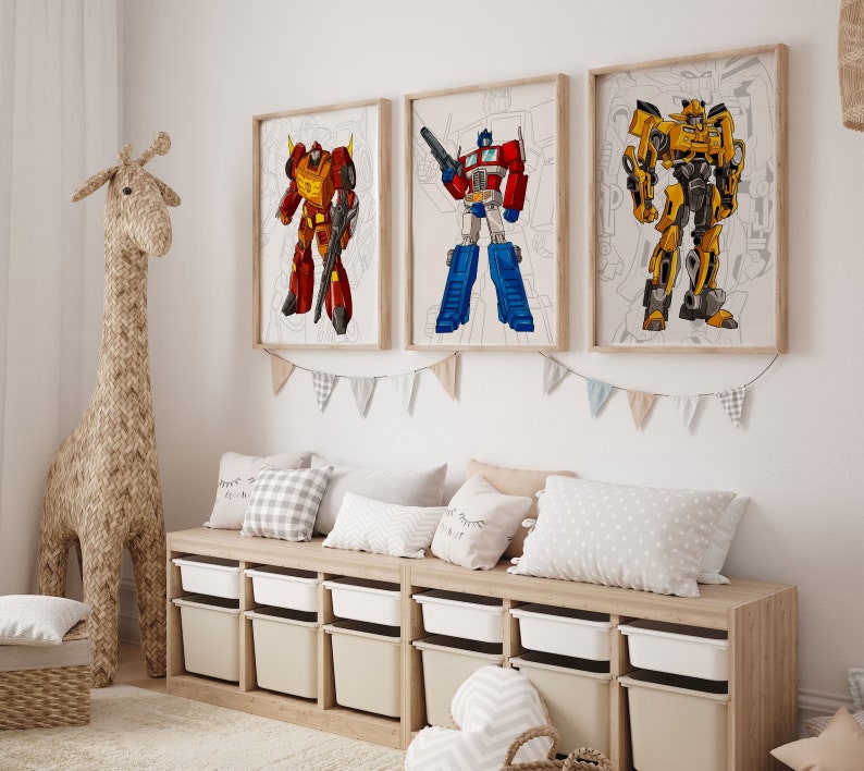 Transformers Print Set of 12, Digital Download,wall Art Poster Print ...