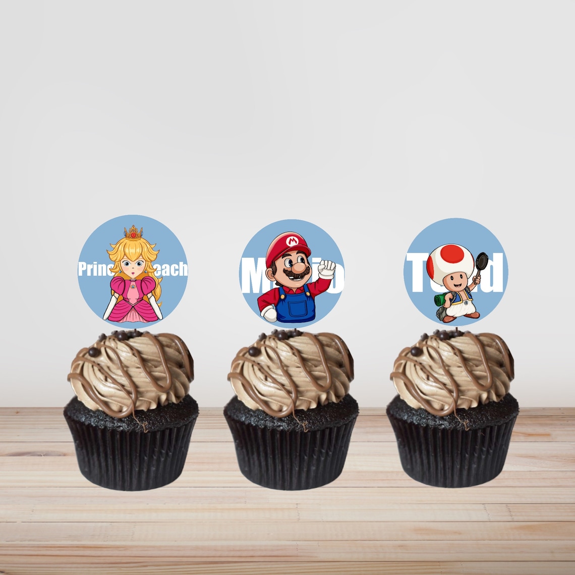 Super Mario Cupcake Toppers Cupcake Toppers Digital - Etsy