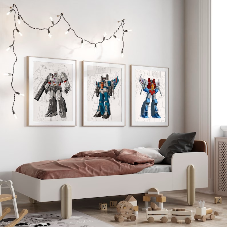 Transformers Print Set of 12, Digital Download,wall Art Poster Print ...