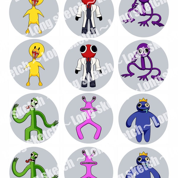 Rainbow Friends Figures - Etsy