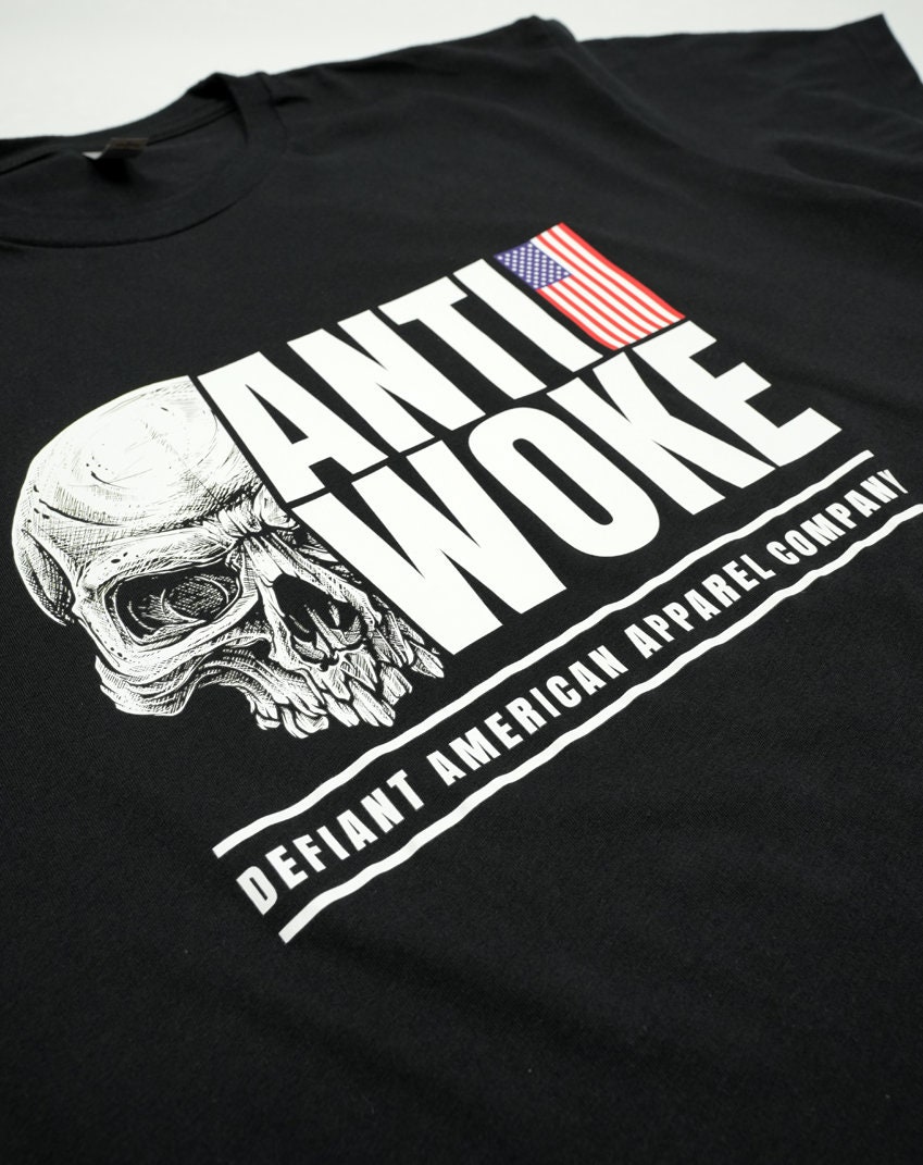 Anti Woke T-shirt men's/unisex by Defiant American - Etsy