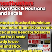 Weathered Ghostbusters Proton Pack Sticker Set for Hasbro Pack – DIY ...