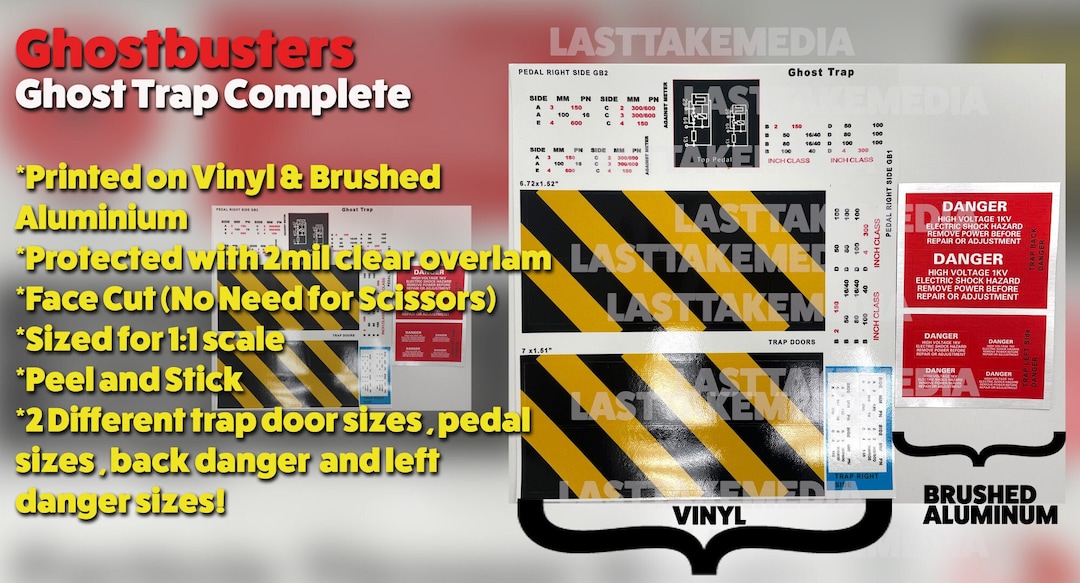 Ghostbusters Ghost Trap Decal Stickers - Etsy