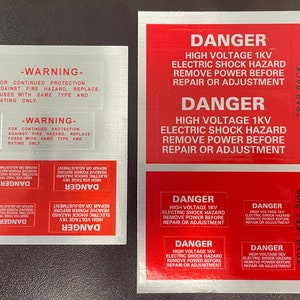 Ghostbusters Danger & Warning DEFECT DECALS - Etsy