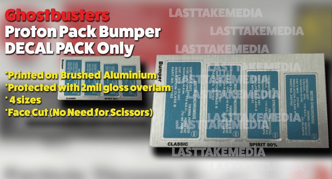 Ghostbuster Proton Pack Bumper Decal Stickers - Etsy