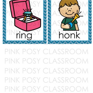 Consonant Blends Vocabulary Cards, Blends Ng & Nk Printable, Blends ...