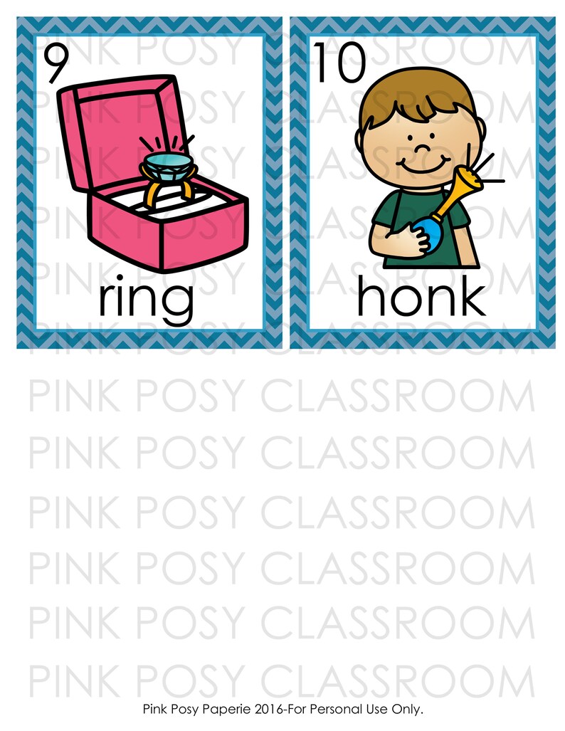 Consonant Blends Vocabulary Cards Blends Ng & Nk Printable - Etsy