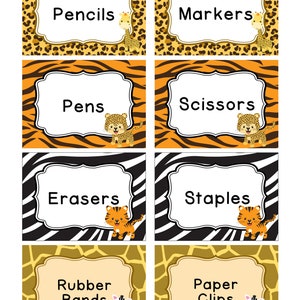Editable Bin Labels, Jungle Safari Classroom Labels, Classroom Decor ...