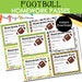 Football Homework Passes, Classroom Managment, Instant Download ...
