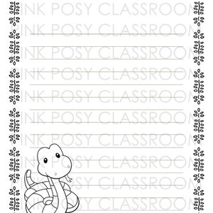 Rainforest Animals Writing Paper, Rainforest Stationery, Printable ...