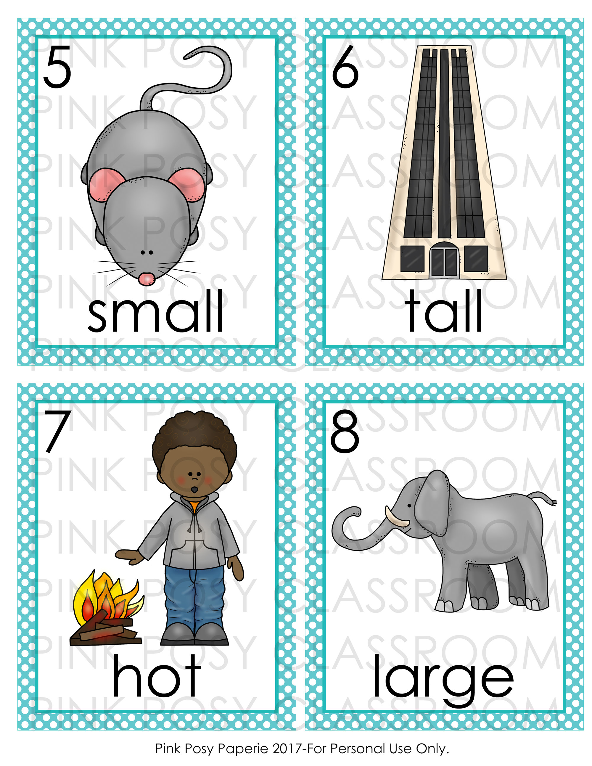 Adjectives Vocabulary Cards, Parts of Speech Printable, Adjectives ...