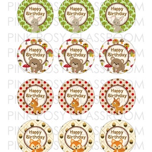 Student Birthday Gift, Woodland Birthday Pencil Toppers, Classroom ...