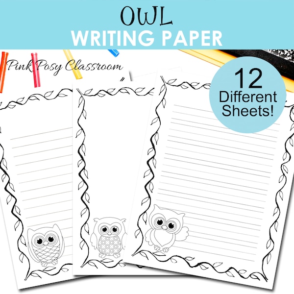 Owl Teacher Printable - Etsy
