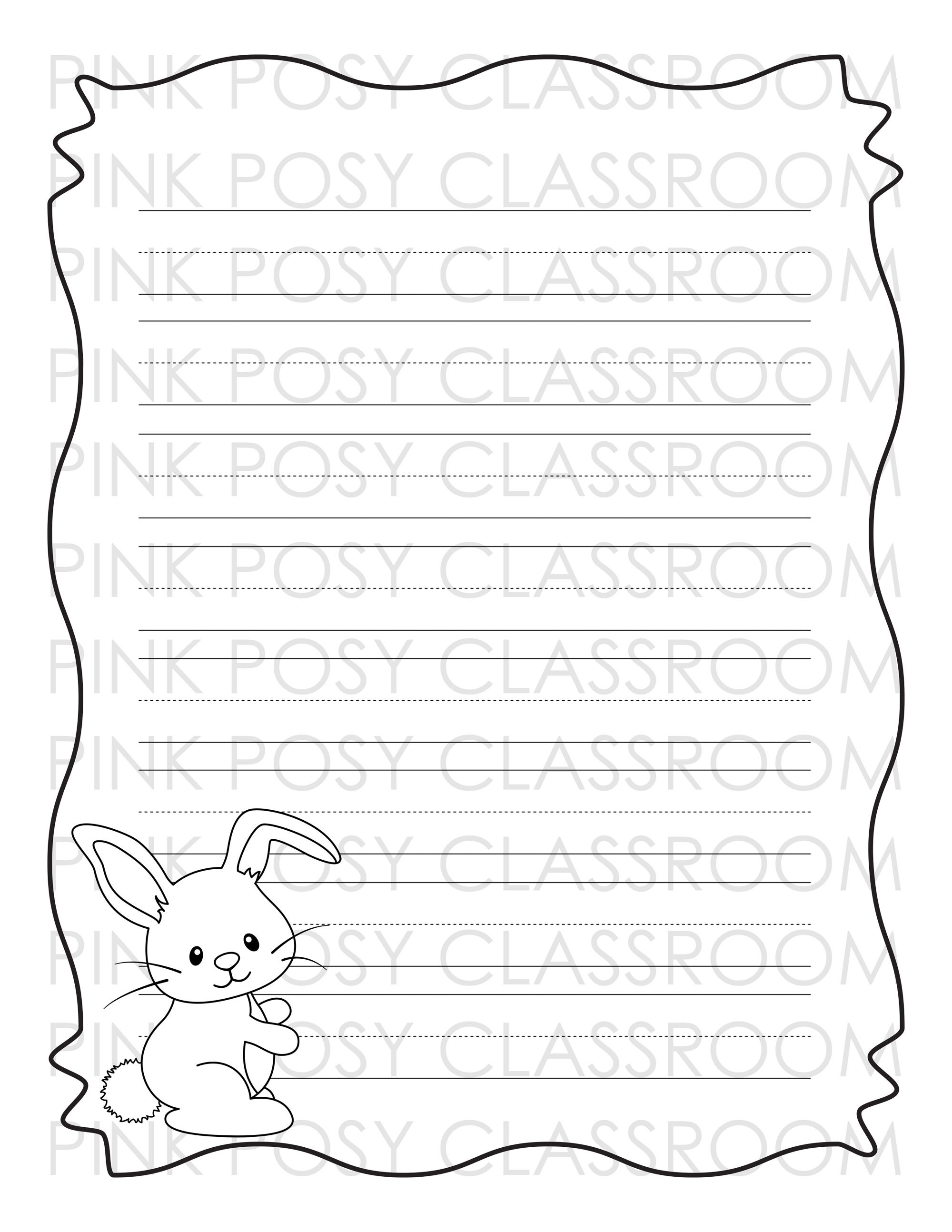 Woodland Animals Writing Paper, Woodland Stationery, Printable Paper ...