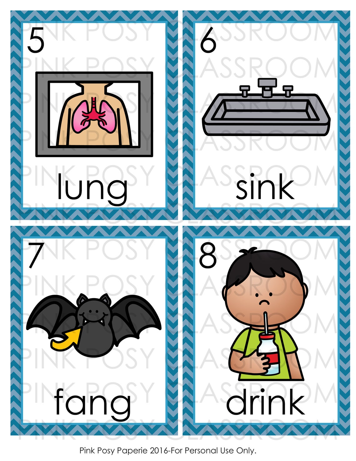 Consonant Blends Vocabulary Cards Blends Ng & Nk Printable - Etsy