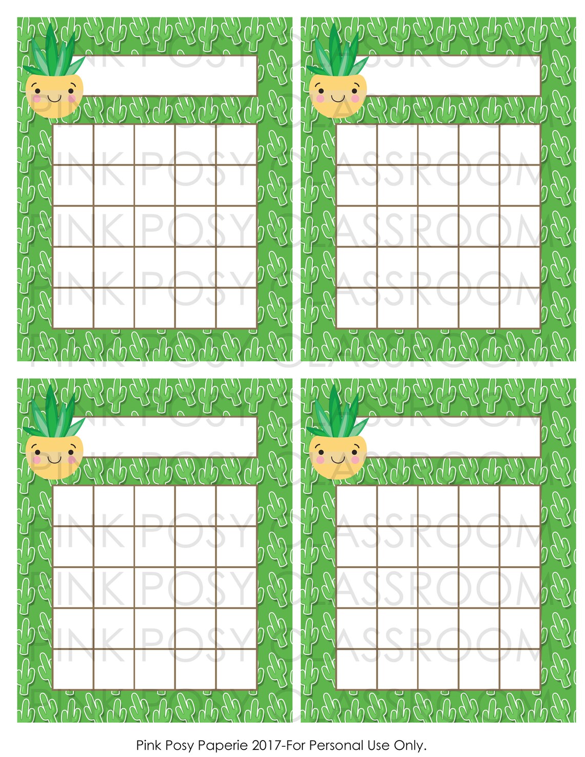 Editable Reward Charts, Cactus Reward Charts, Classroom Decorations ...