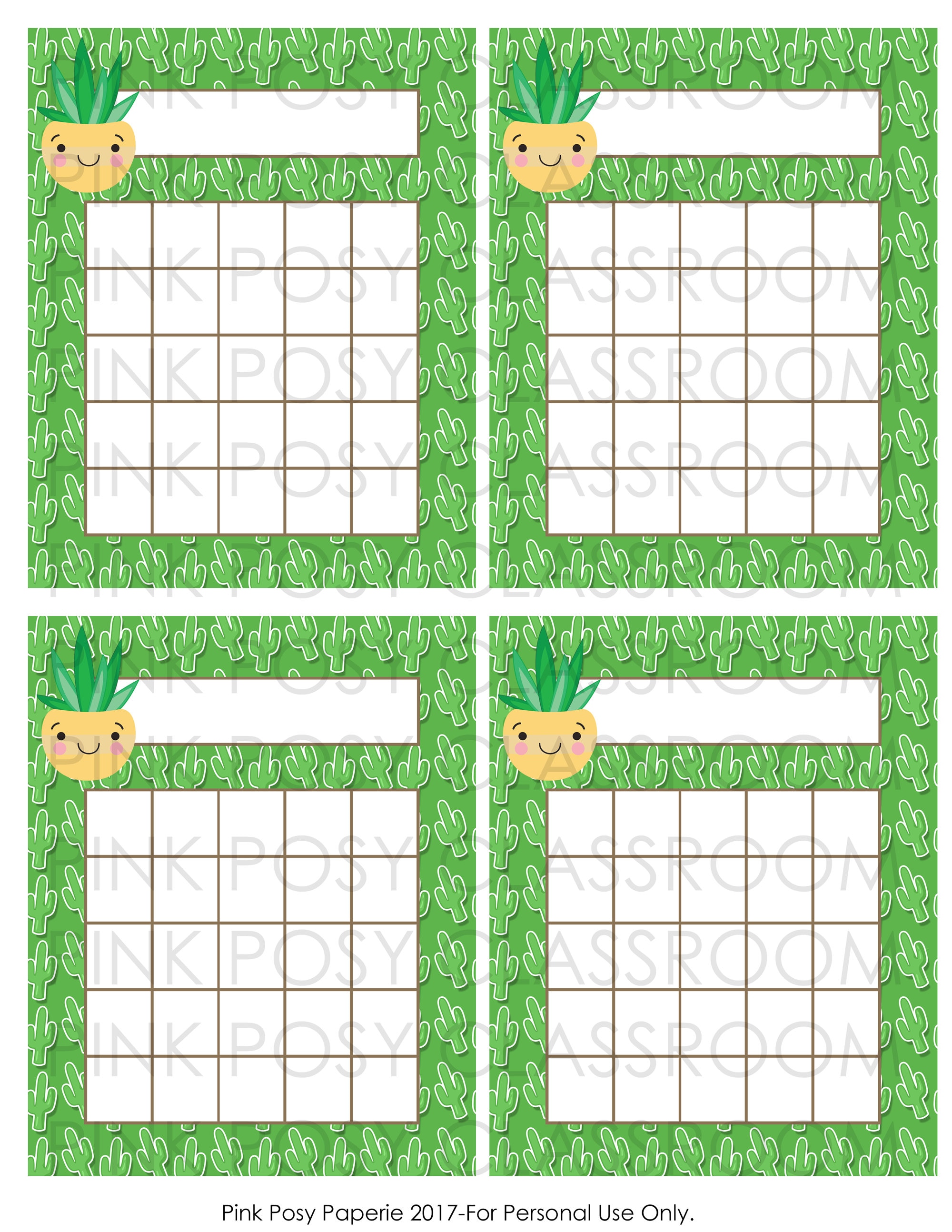 Editable Reward Charts, Cactus Reward Charts, Classroom Decorations ...