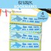 Shark Bookmarks, Printable Bookmarks for Kids, Printable Bookmark Set ...