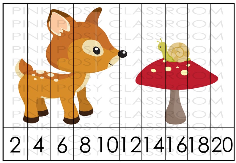 Woodland Puzzles, Skip Counting, Number Puzzles, Classroom Games ...