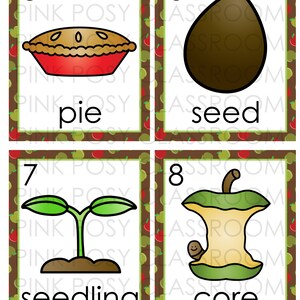 Johnny Appleseed Vocabulary Cards, Johnny Appleseed Printable, Autumn ...