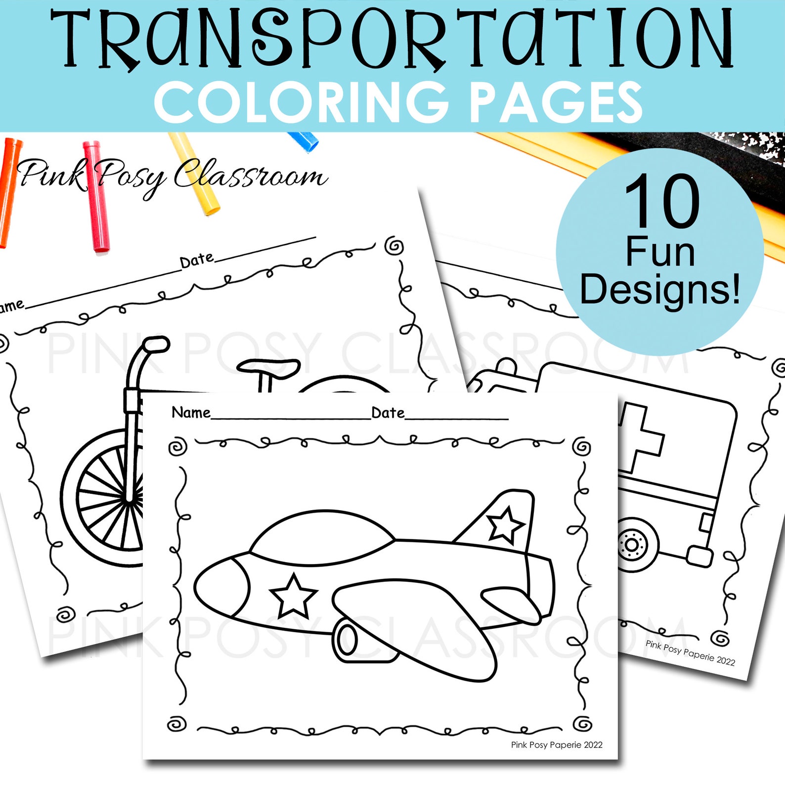 Transportation Coloring Pages, Transportation Printable, Transportation ...