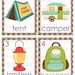 Camping Vocabulary Cards, Camping Printable, Literacy Center, Writing ...