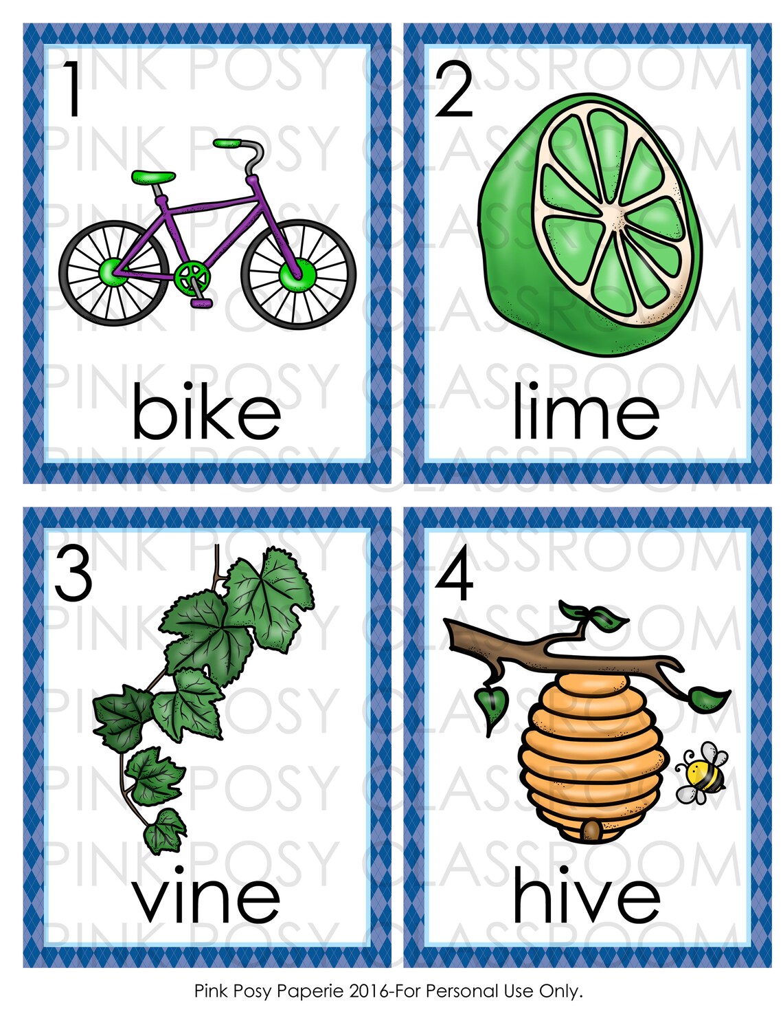 Magic E Long I Vocabulary Cards, Silent E Printable, Phonics Worksheet ...