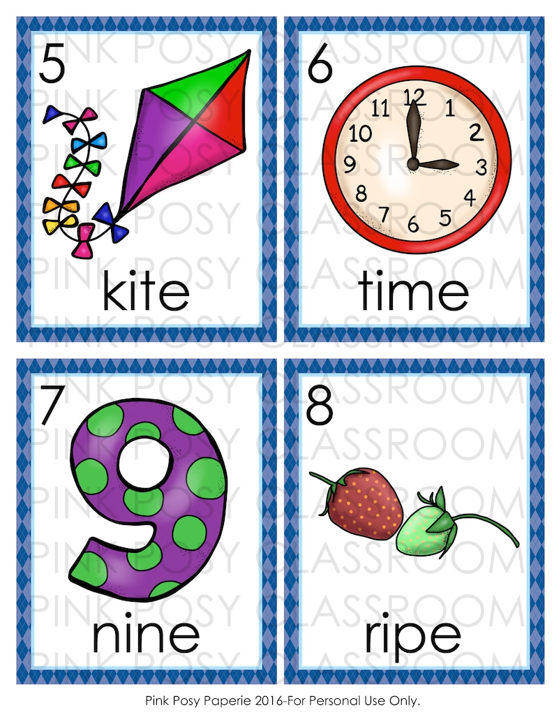 Magic E Long I Vocabulary Cards, Silent E Printable, Phonics Worksheet ...