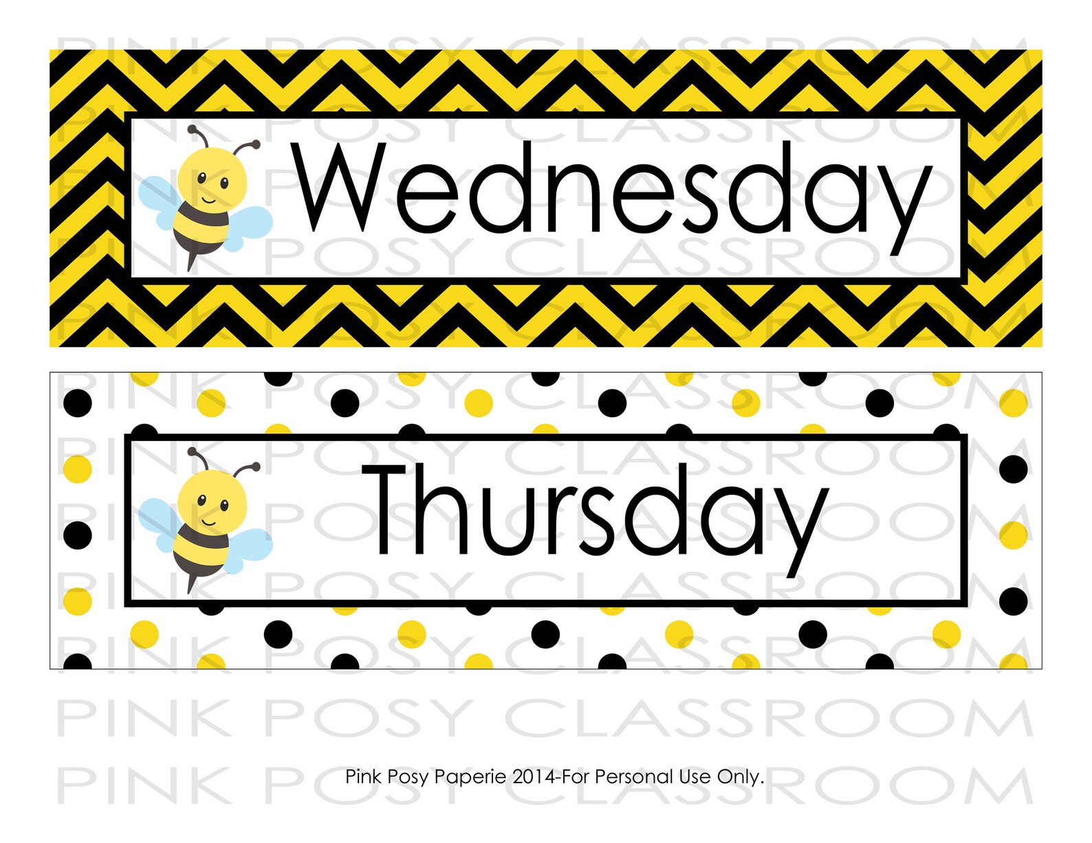 Bee Calendar Set, Classroom Calendar Set, Classroom Decor, Number ...