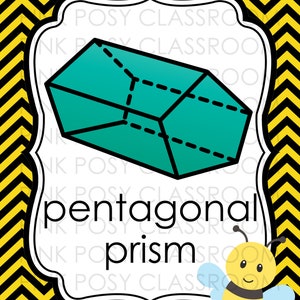 Bee Shape Posters, Classroom Decor, 3D Shape Posters, Printable Shape ...