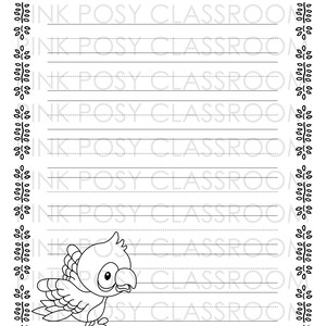 Rainforest Animals Writing Paper, Rainforest Stationery, Printable ...
