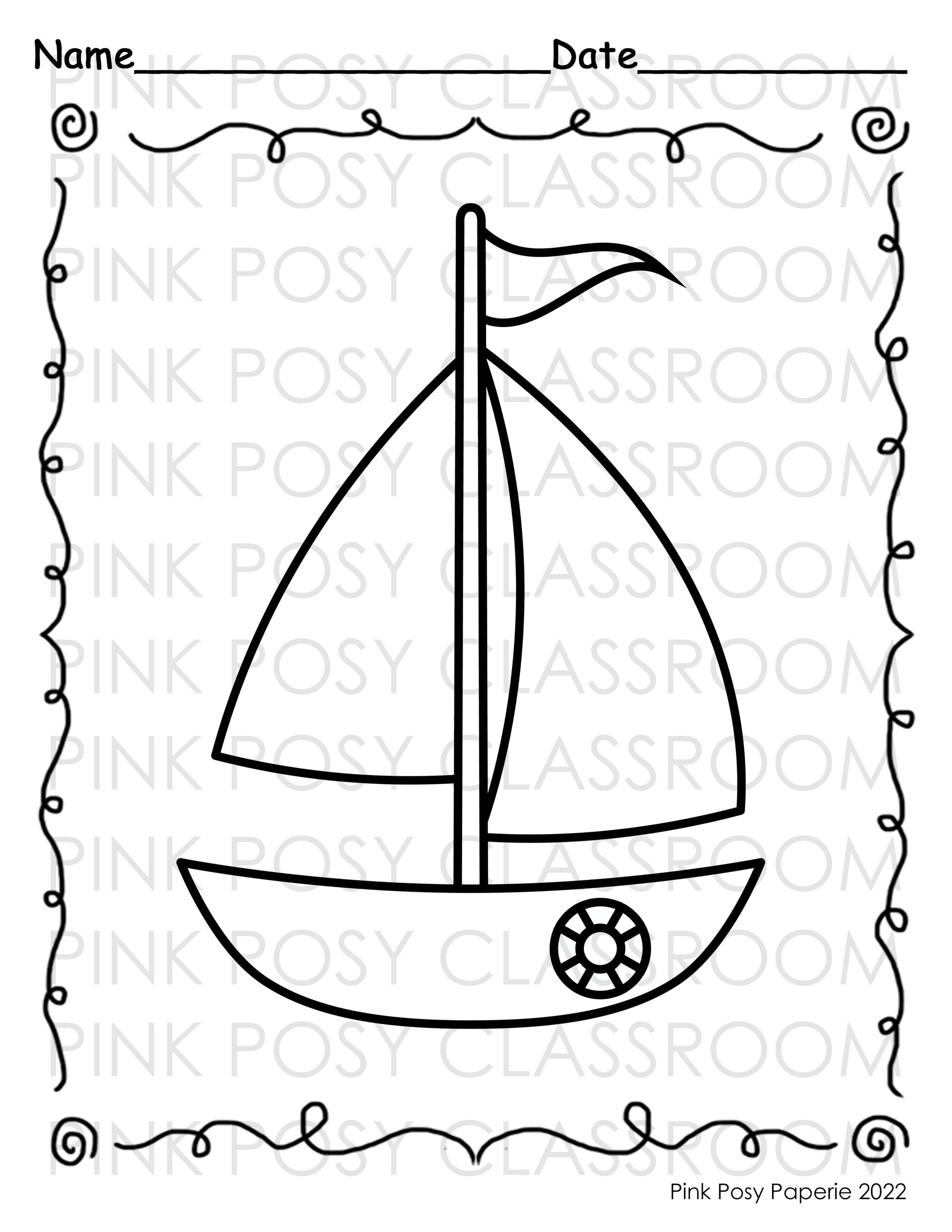 Transportation Coloring Pages, Transportation Printable, Transportation ...