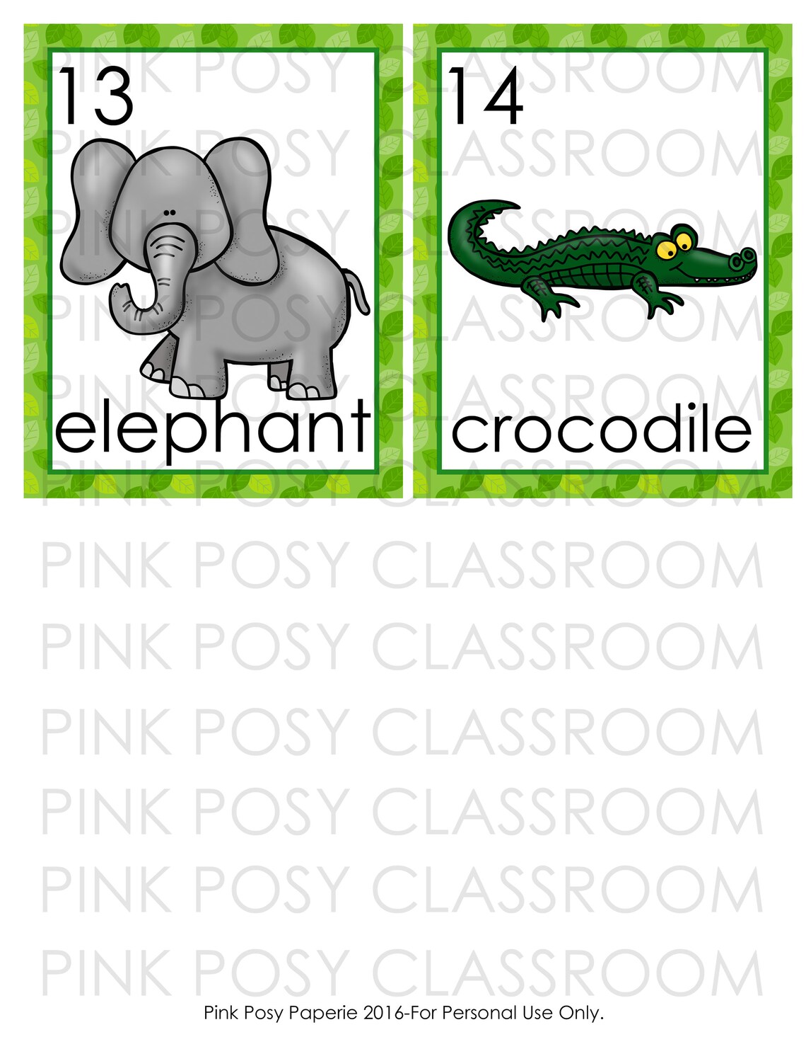 Zoo Animals Vocabulary Cards, Zoo Animal Printable, Literacy Center ...