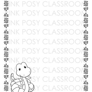 Rainforest Animals Writing Paper, Rainforest Stationery, Printable ...