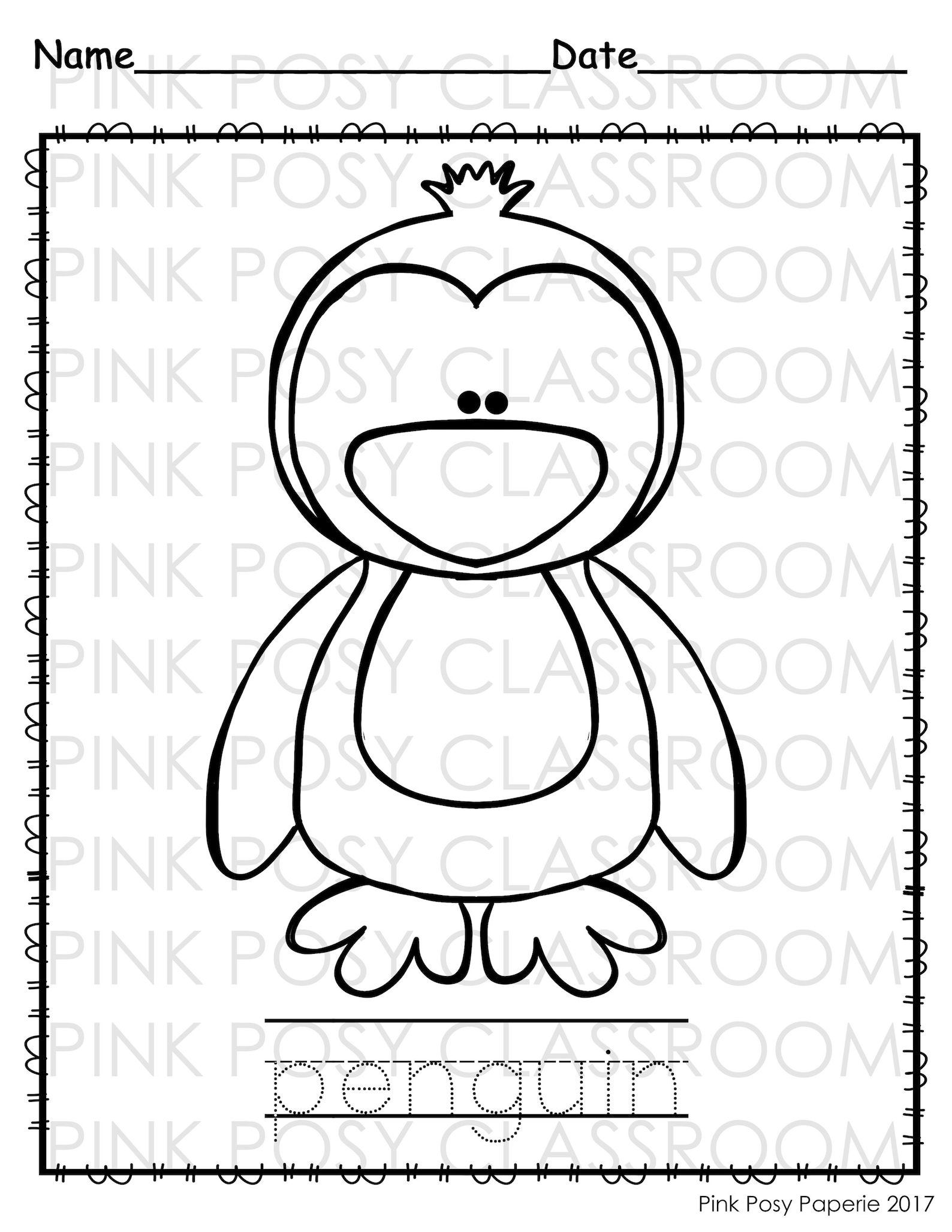 Zoo Animal Coloring Pages, Color and Trace the Word, Zoo Animals ...