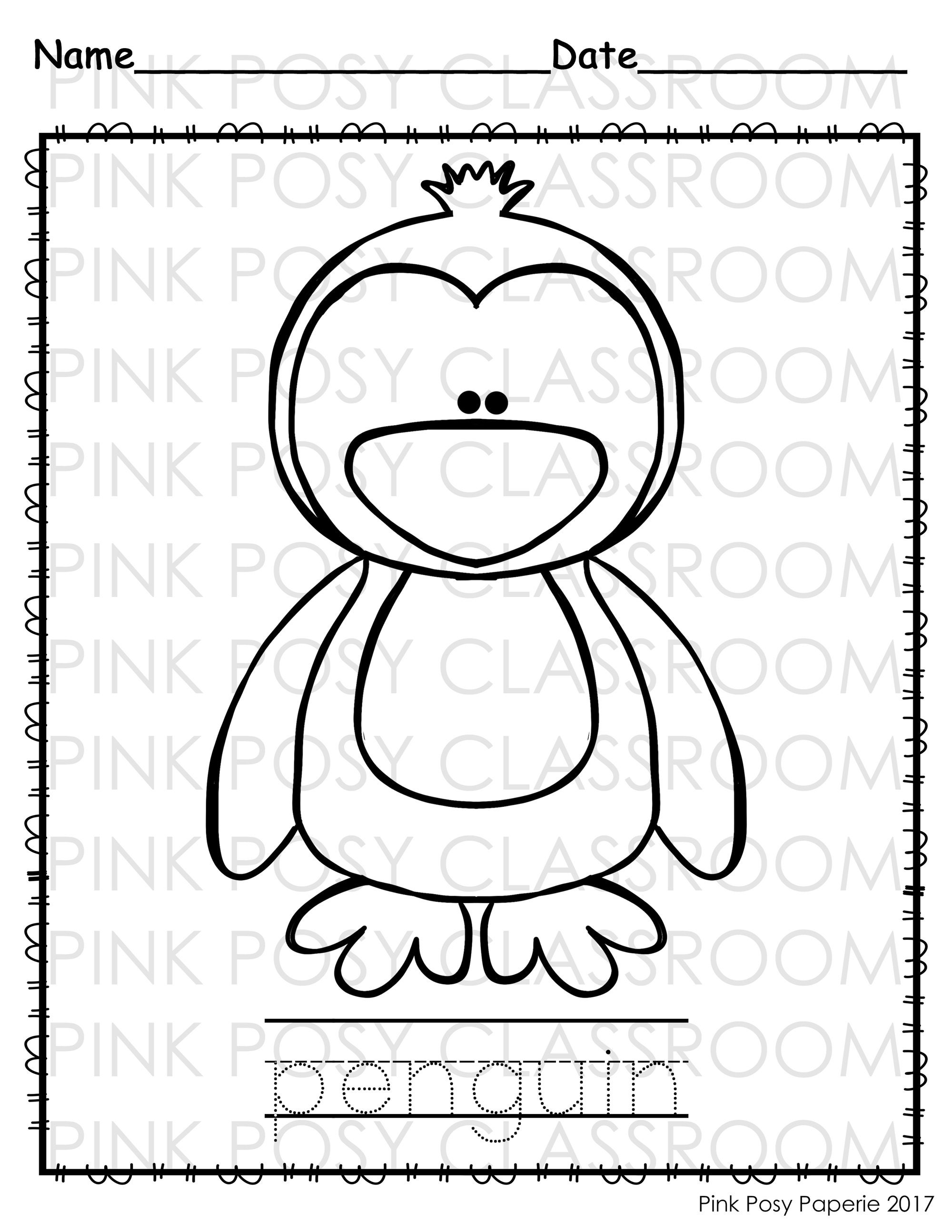 Zoo Animal Coloring Pages, Color and Trace the Word, Zoo Animals ...
