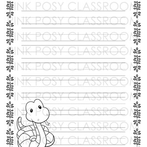 Rainforest Animals Writing Paper, Rainforest Stationery, Printable ...