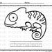 Reptiles and Amphibians Coloring Pages, Color and Trace the Word ...