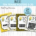 Bee Ten Frame Posters Classroom Number Display Math - Etsy
