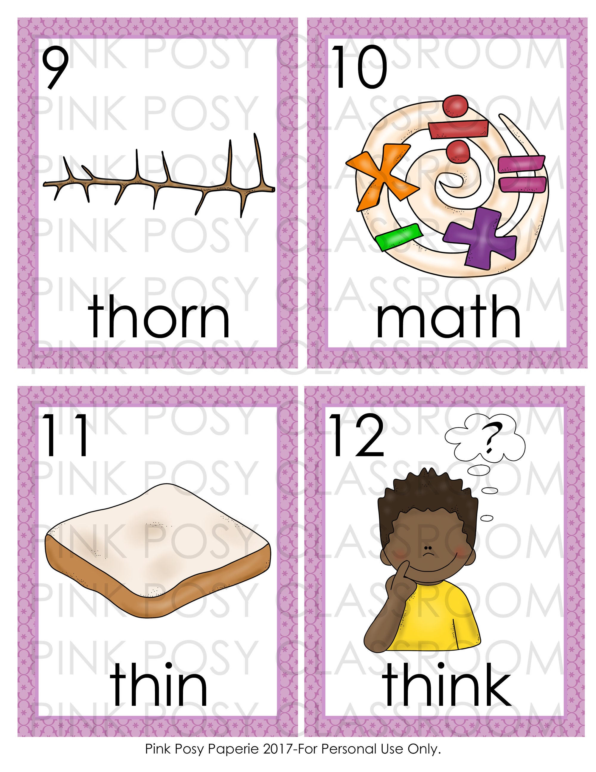 TH Blends Digraphs Vocabulary Cards TH Blends Printable - Etsy