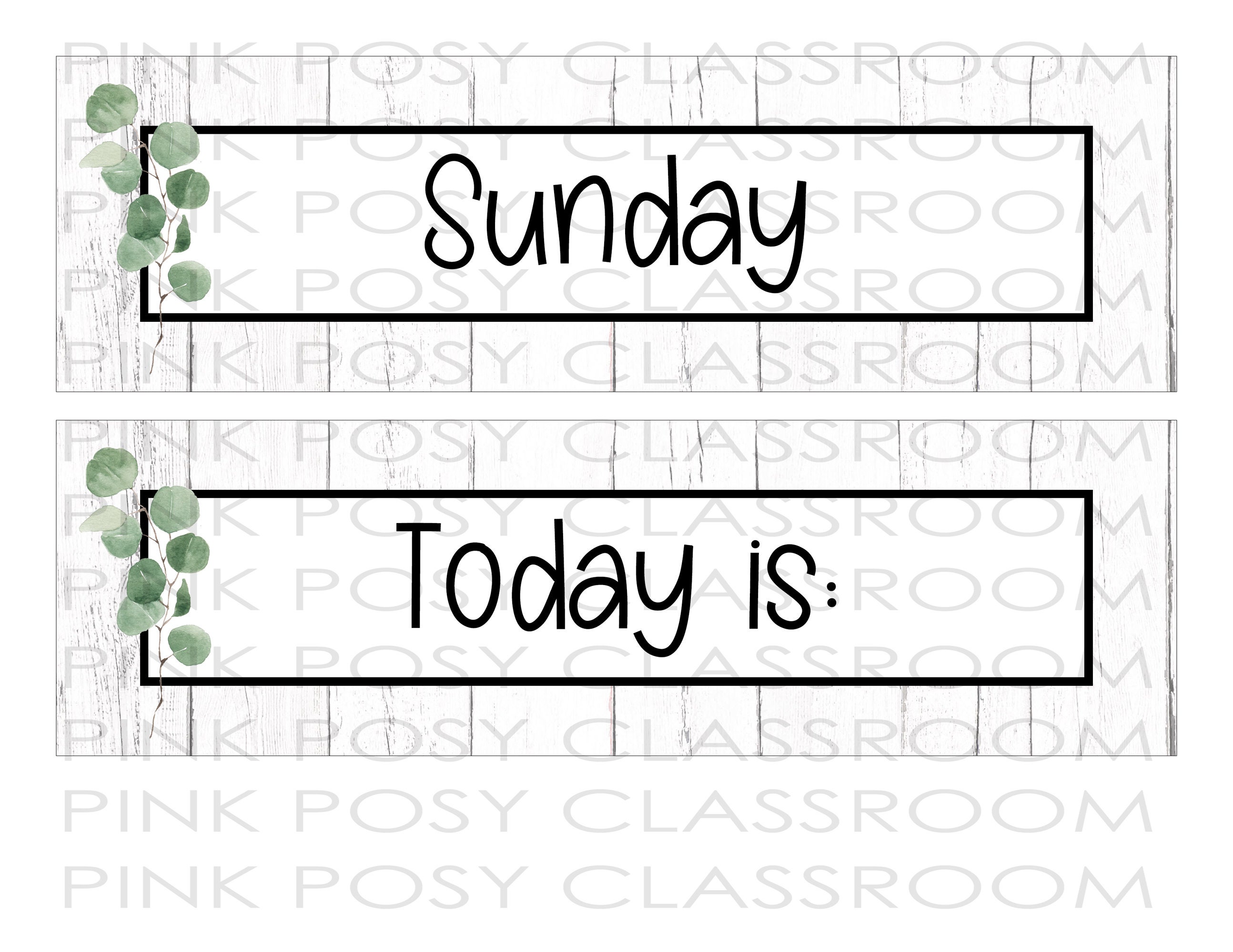 Farmhouse Calendar Set, Classroom Calendar Set, Classroom Decor, Number ...