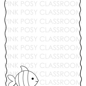 Ocean Animals Writing Paper, Ocean Animals Stationery, Printable Paper ...