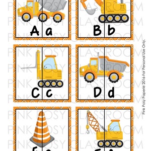 Construction Puzzles, Letter Matching, Alphabet Puzzles for Toddlers ...