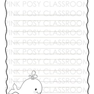 Ocean Animals Writing Paper, Ocean Animals Stationery, Printable Paper ...